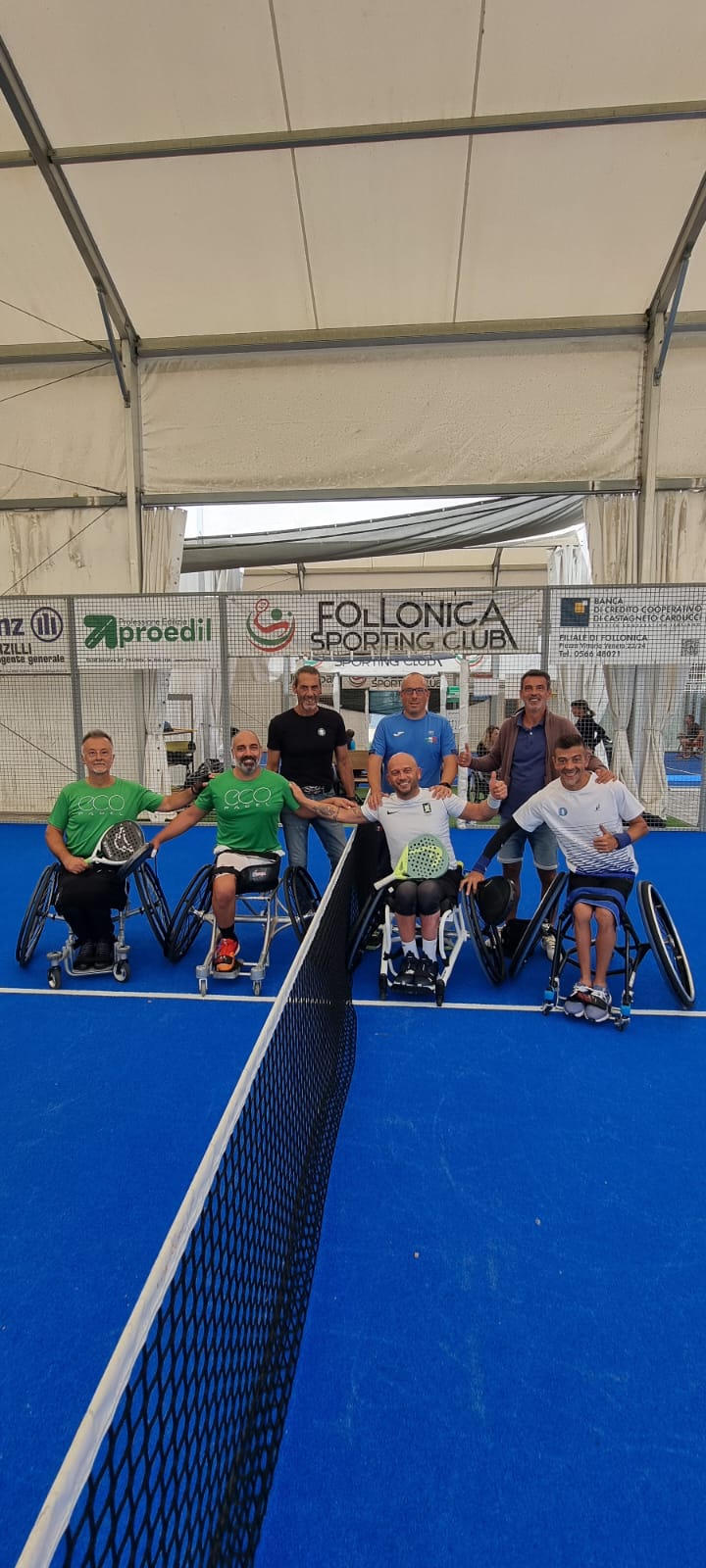 A Follonica, successo per la tappa Nazionale del padel wheelchair